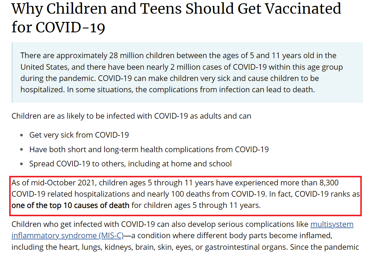CDC deletes child COVID deaths from website after report | Frontline News